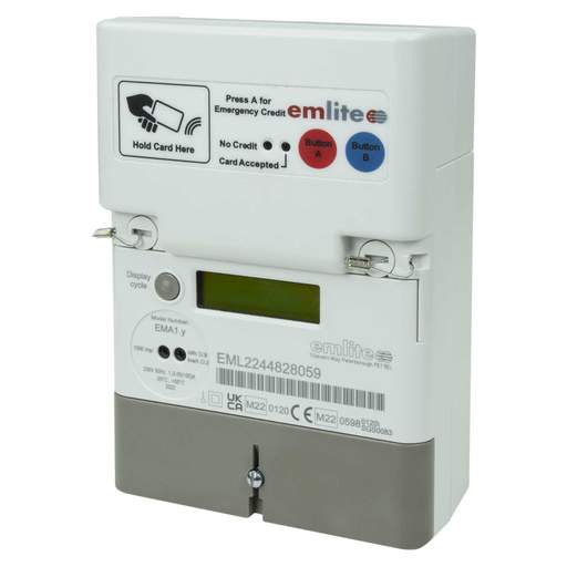 MCG 100A Single Phase Direct Connect Contactless Card Meter with an LCD ...