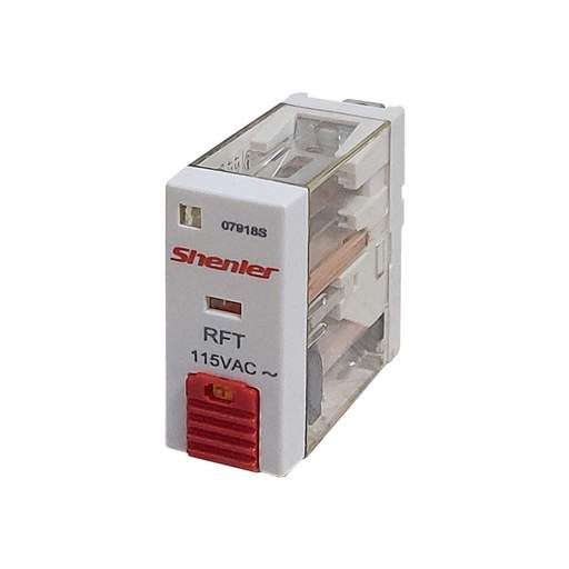 Shenler 5 pin 115V AC 12A 1 Pole Miniature Changeover Plug In Relay ...
