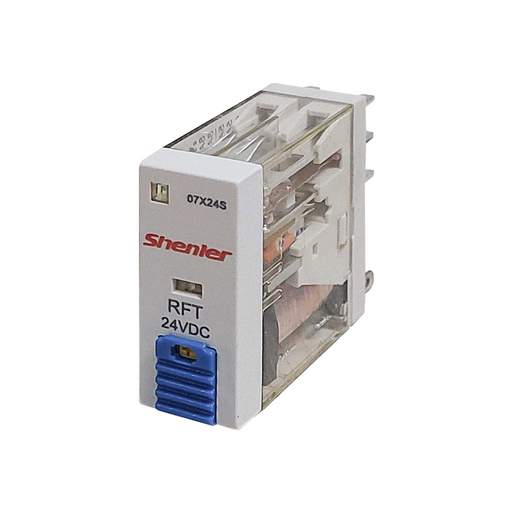 Shenler 8 Pin 24V DC 8A 2 Pole Miniature Changeover Plug In Relay ...