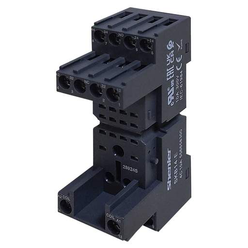Shenler SKB14-E 14 Pin 4PCO Plug In Minature Relay Base (SKB14-E) | CEF