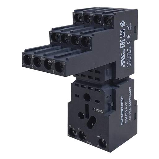 Shenler SCK14-E 14 Pin 4PCO Plug In Minature Relay Base (SKC14-E) | CEF