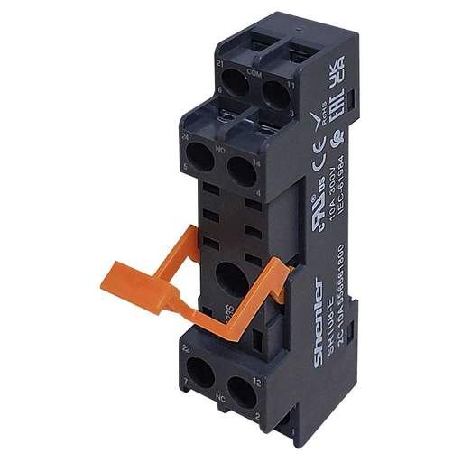 Shenler 8 Pin DPCO Plug In Minature Relay Base with Clip (SRT08-E/SR20 ...