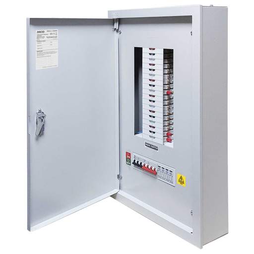 MCG 12 Way TP+N Type B Distribution Board c/w 125A Incomer and Type 2 ...