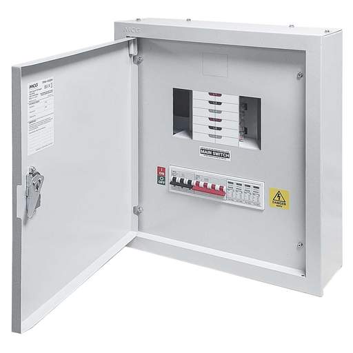 MCG 4 Way TP+N Type B Distribution Board c/w 125A Incomer and Type 2 ...