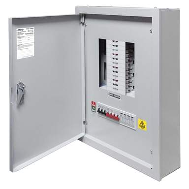 MCG 8 Way TP+N Type B Distribution Board c/w 125A Incomer and Type 2 ...