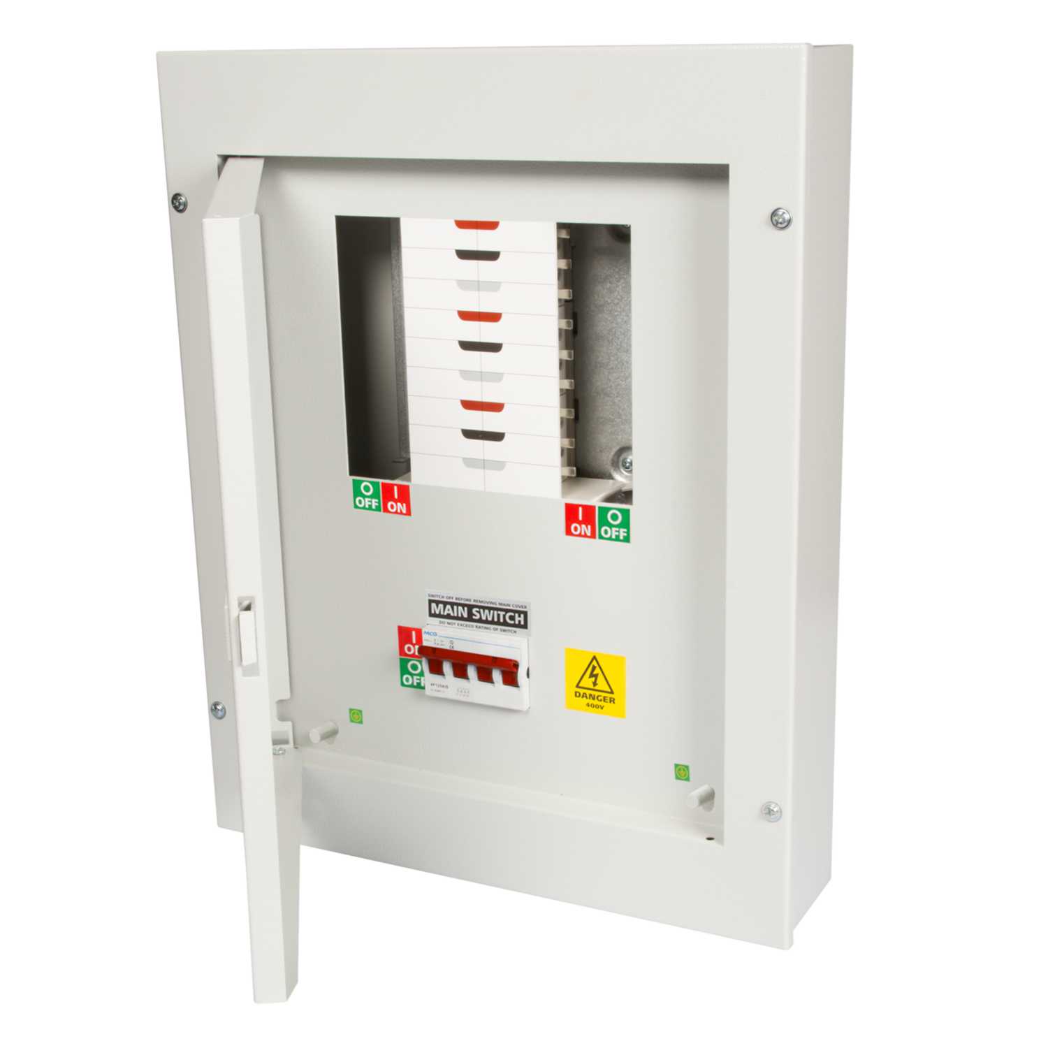 MCG 6 Way TP+N Type B Distribution Board with 125A Incomer (TPNR6-SD) | CEF