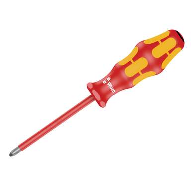 Wera PZ2 x 100mm Pozidriv Kraftform Plus Series 100 VDE Screwdriver ...
