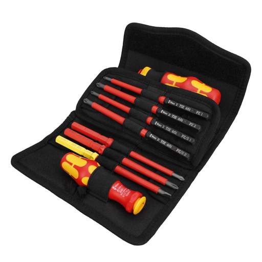 Wera 17 Piece Kraftform Kompakt VDE Interchangeable Insulated Screwdriver Set (WERA006618) | CEF