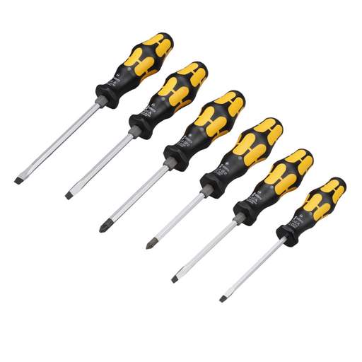 Wera 6 Piece Kraftform Plus Series 900 Chiseldriver Screwdriver Set ...
