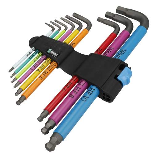 Wera 9 Piece Multicolour Metric Hex-Plus Set (WERA022210) | CEF