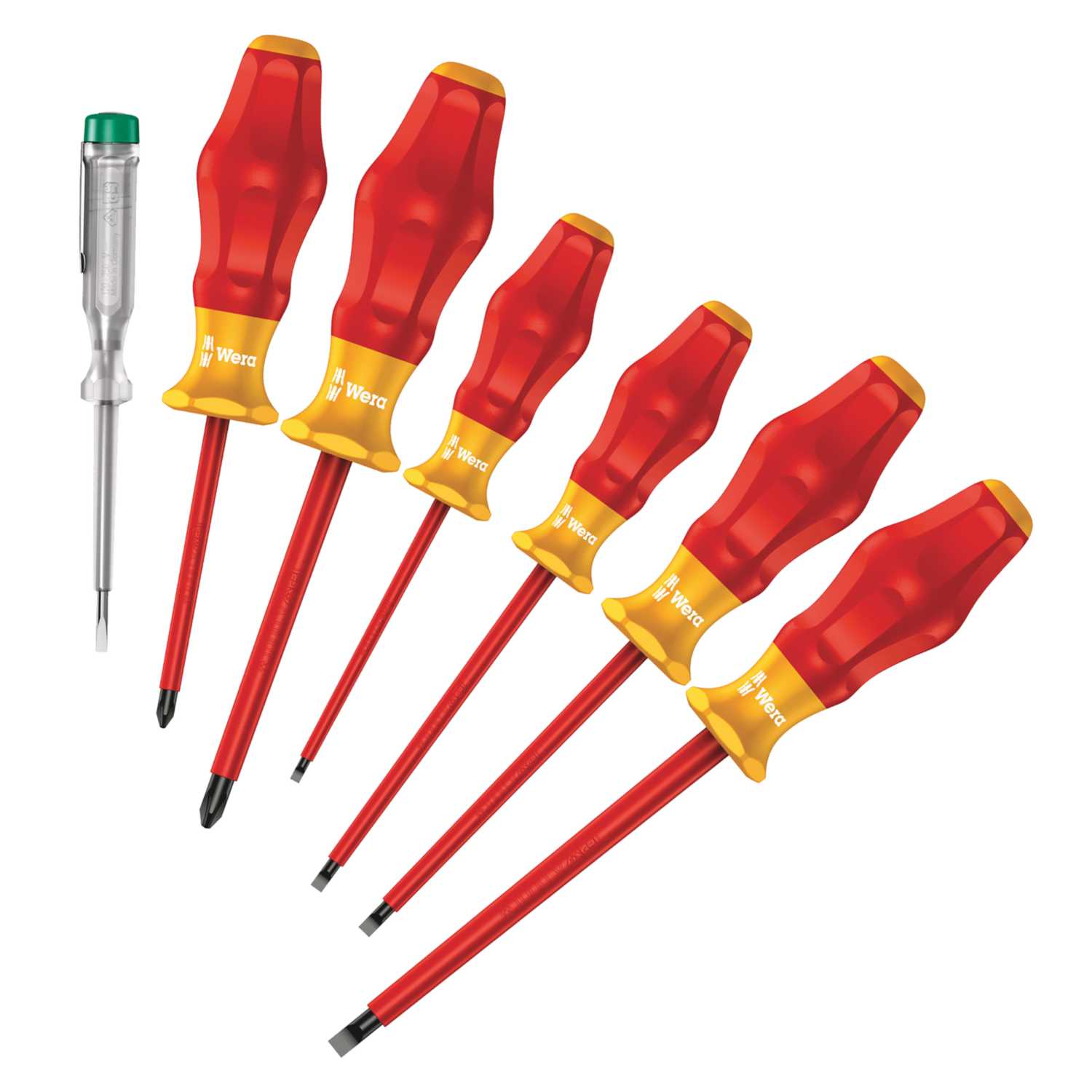 Wera 7 Piece Kraftform Comfort VDE Screwdriver Set (WERA031575) | CEF