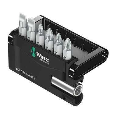 Wera 7 Piece Bit-Check Universal Screwdriver Bit Set (WERA056295) | CEF