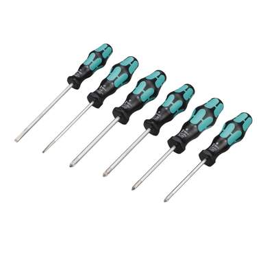 Wera 6 Piece Kraftform Plus Series 300 Screwdriver Set (WERA105622) | CEF