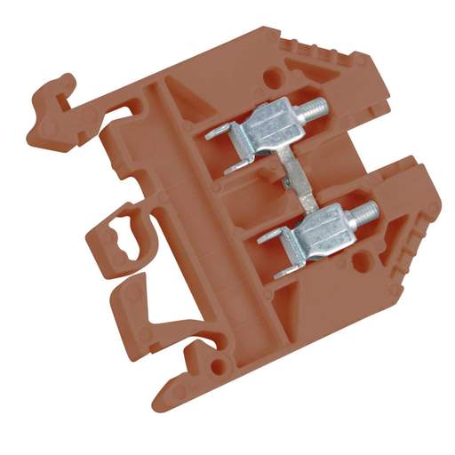 Wieland 2.5mm Standard DIN Rail Terminal Brown (WK2.5U BROWN) | CEF