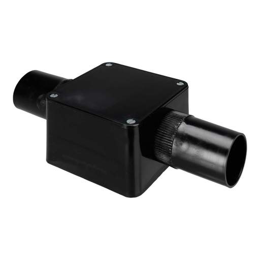 Centaur 32mm PVC Conduit Through Box Black (Sold in 1's) (32 SRB 3B) | CEF