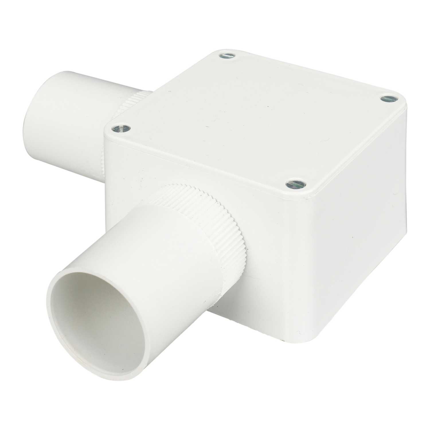 Centaur 32mm PVC Conduit Angle Box White (Sold in 1's) (32 SRB 4W) | CEF