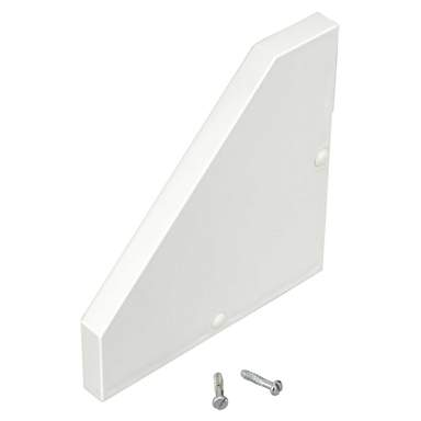 Centaur Bench Trunking End Cap White (Pack of 2) (ABEC 1) | CEF