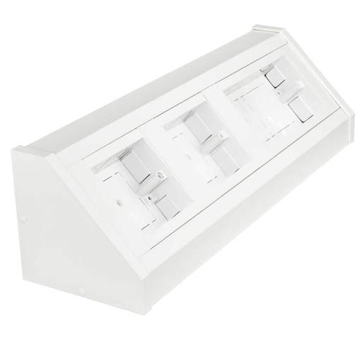 Centaur 1 + 1 + 2 Gang Bench Trunking Unit White (Sold in 1's) (ABU 1/1 ...