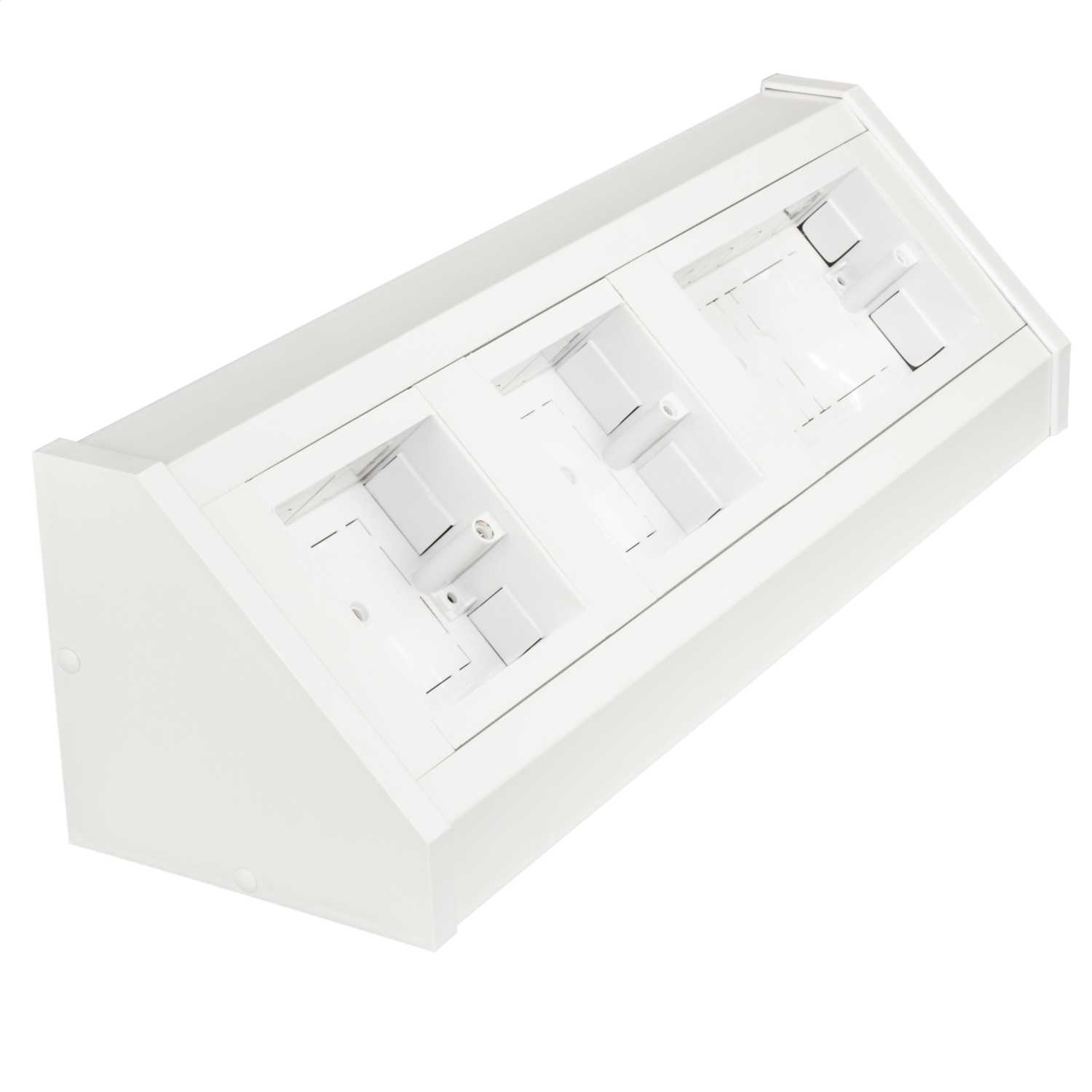 Centaur 1 + 1 + 2 Gang Bench Trunking Unit White (Sold in 1's) (ABU 1/1 ...