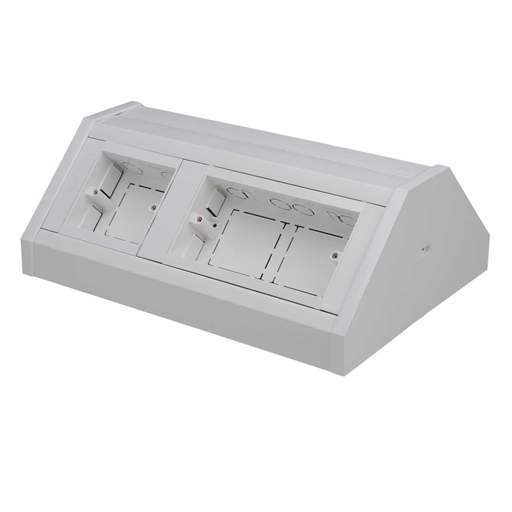 Centaur 1 + 2 Gang Dual Bench Trunking Unit White (Sold in 1's) (ABUD 1 ...