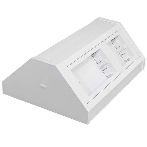 Centaur 1 + 2 Gang Dual Bench Trunking Unit White (Sold in 1's) (ABUD 1 ...