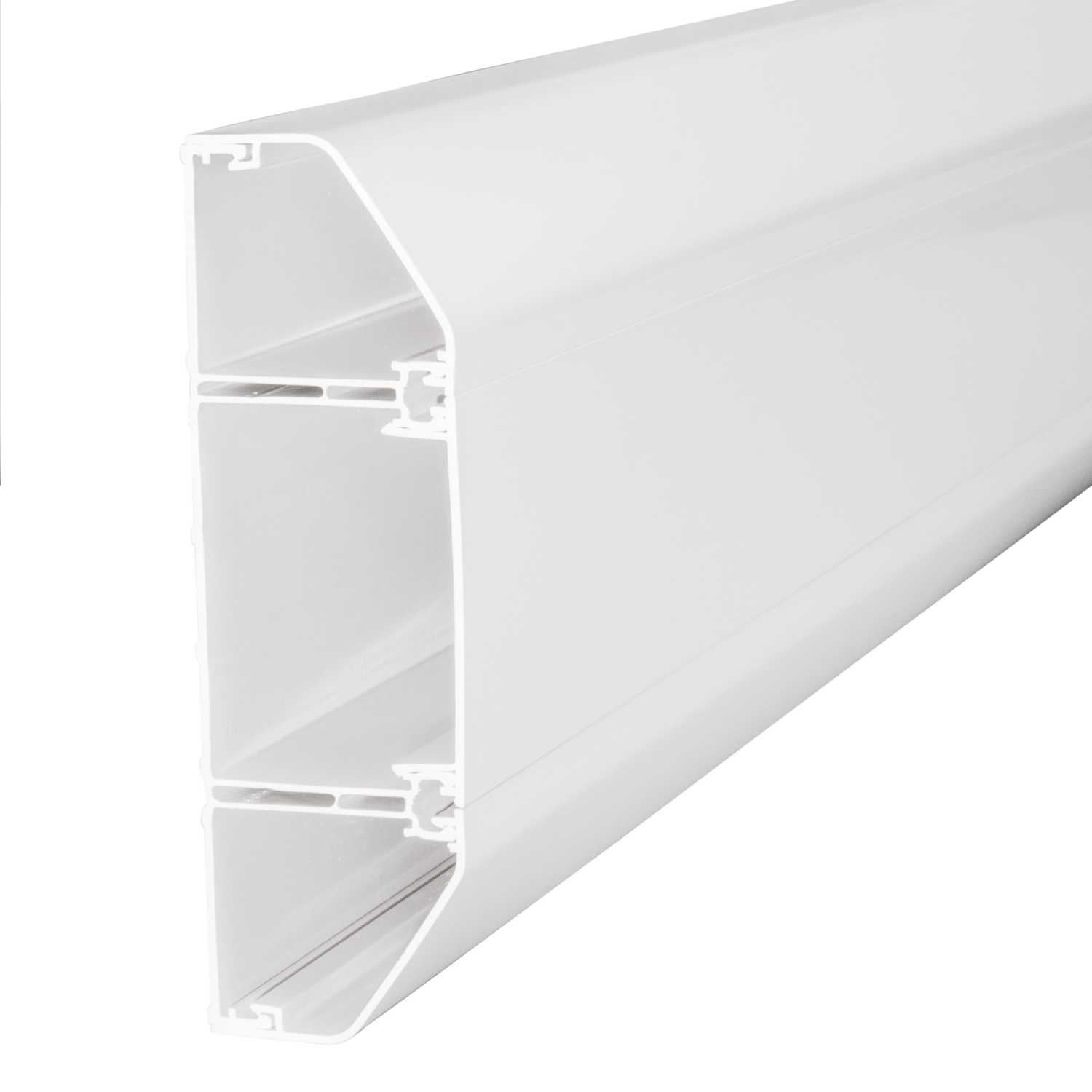 Centaur 192mm x 60mm 3 Comp Chamfered Dado Trunking White (3m Length ...
