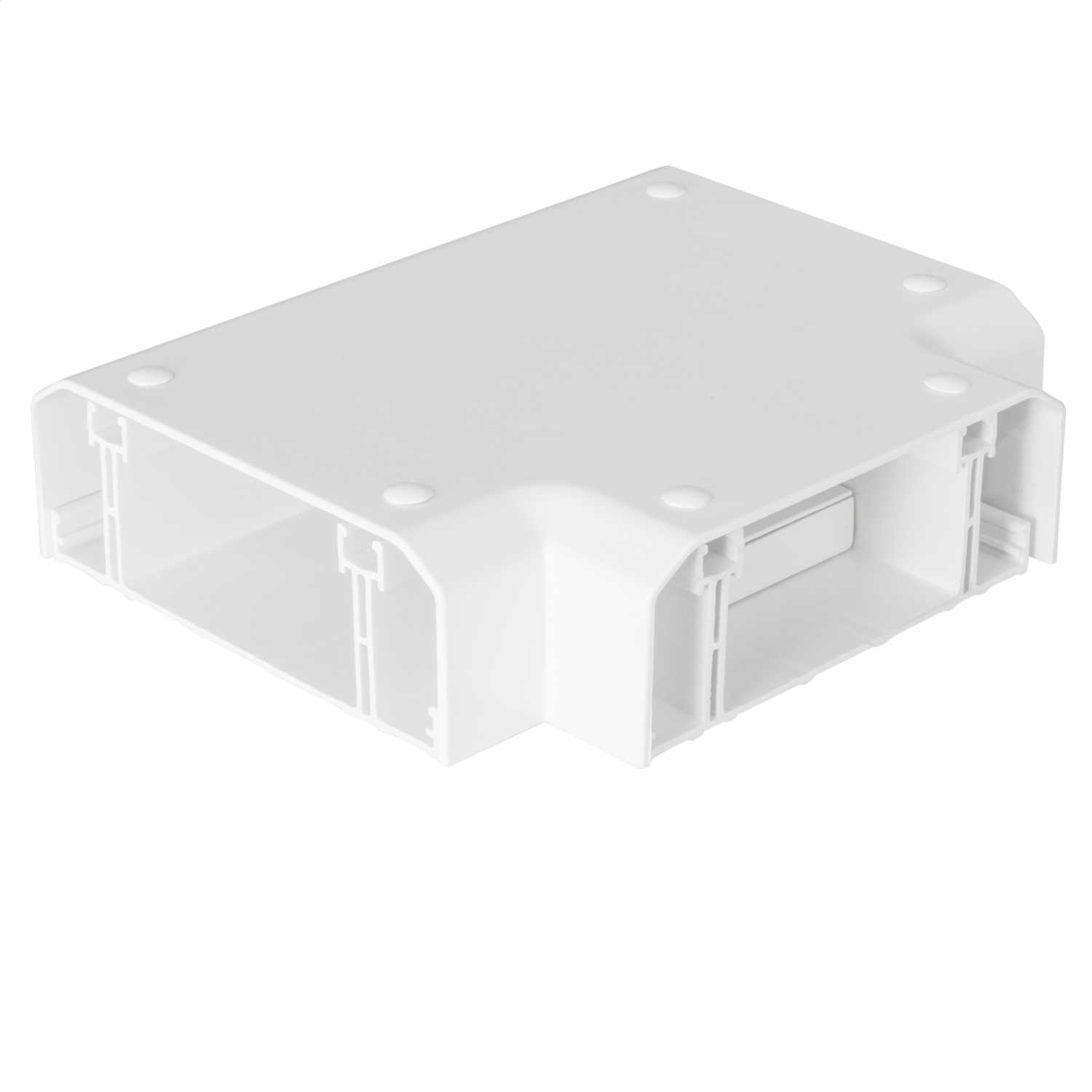 Centaur Chamfered Dado Trunking Flat Tee White for ACD 4 (Sold in 1's) (AFT 4) | CEF