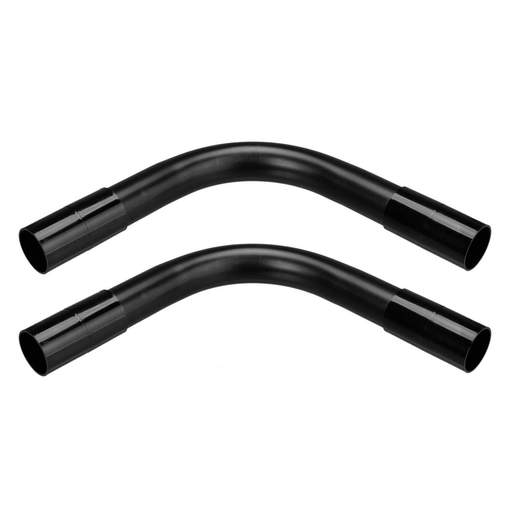 Centaur 32mm PVC Heavy Gauge Normal Bend Fitted with 2 Couplers Black ...
