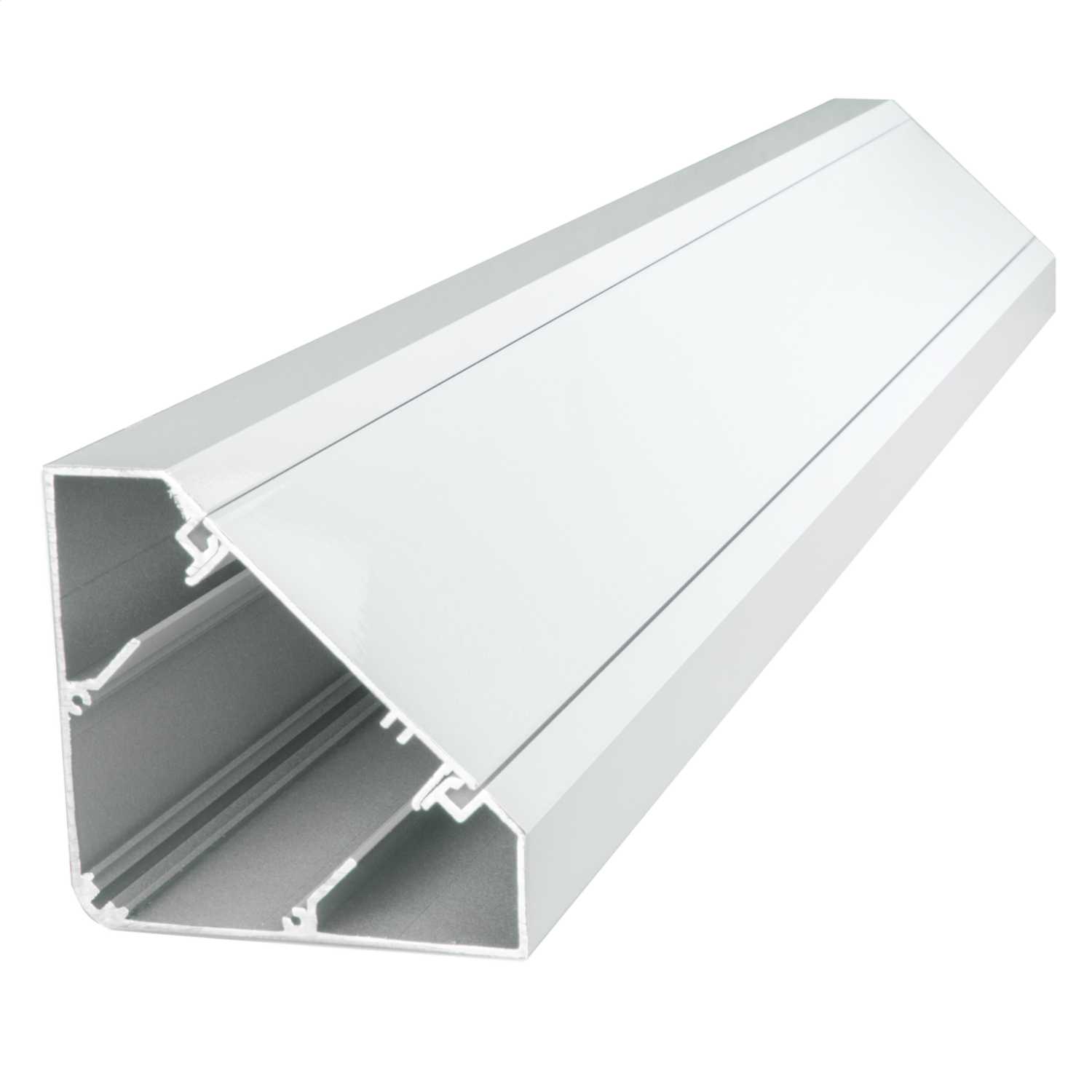 Centaur Aluminium Bench Trunking with Aluminium Lid White (3m Length) (DBT 1/3M) | CEF