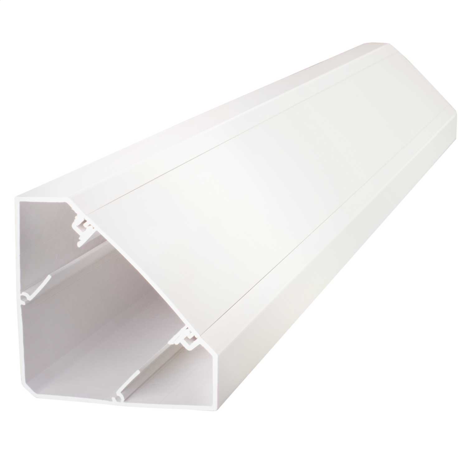 Centaur Aluminium Bench Trunking with uPVC Lid White (2m Length) (DBT 2 ...