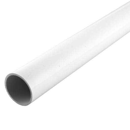 Centaur 50mm PVCu Round Conduit Heavy Gauge White (3m Length) (HG 50W ...