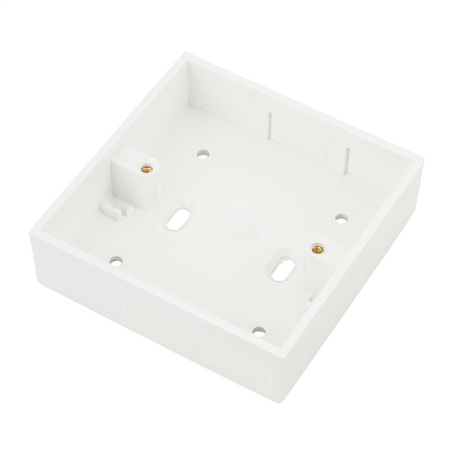 Centaur 1 Gang 25mm PVC Surface Box Square Corners White (SB 1W) | CEF