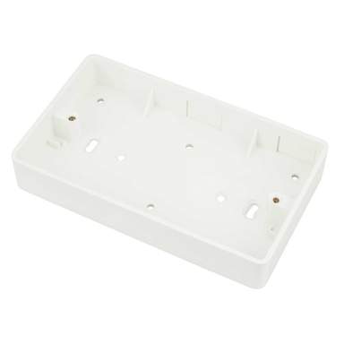 Centaur 2 Gang 25mm PVC Surface Box Round Corners White (SB 6W) | CEF