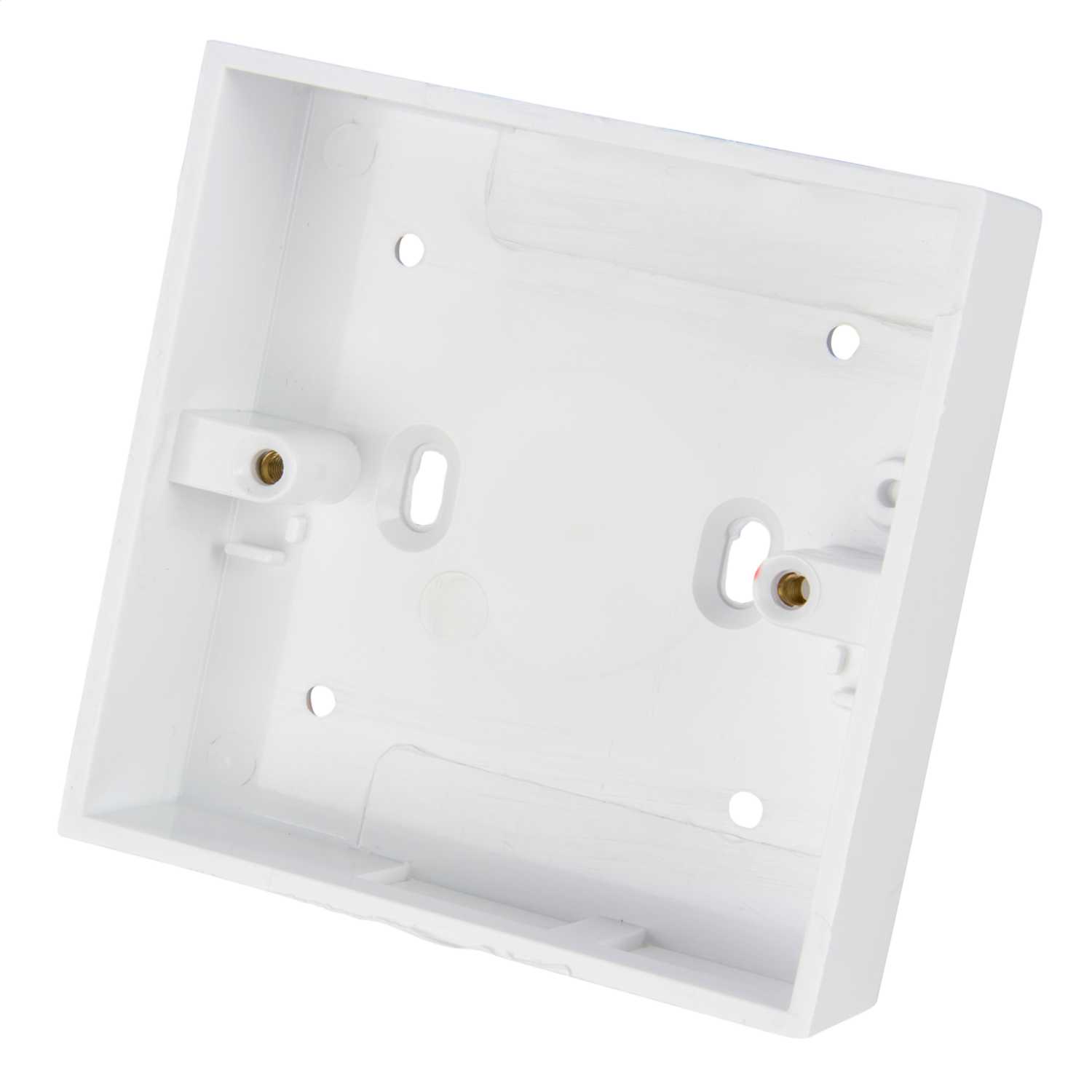 Centaur 1 Gang 25mm PVC Surface Box Square Corners White (SB 1W) | CEF