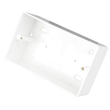 Centaur 2 Gang 47mm PVC Surface Box Round Corners White (SBP 12W) | CEF