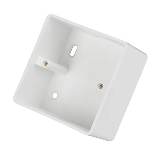 Centaur 1 Gang 47mm PVC Surface Box Round Corners 20mm KO White (SBR ...