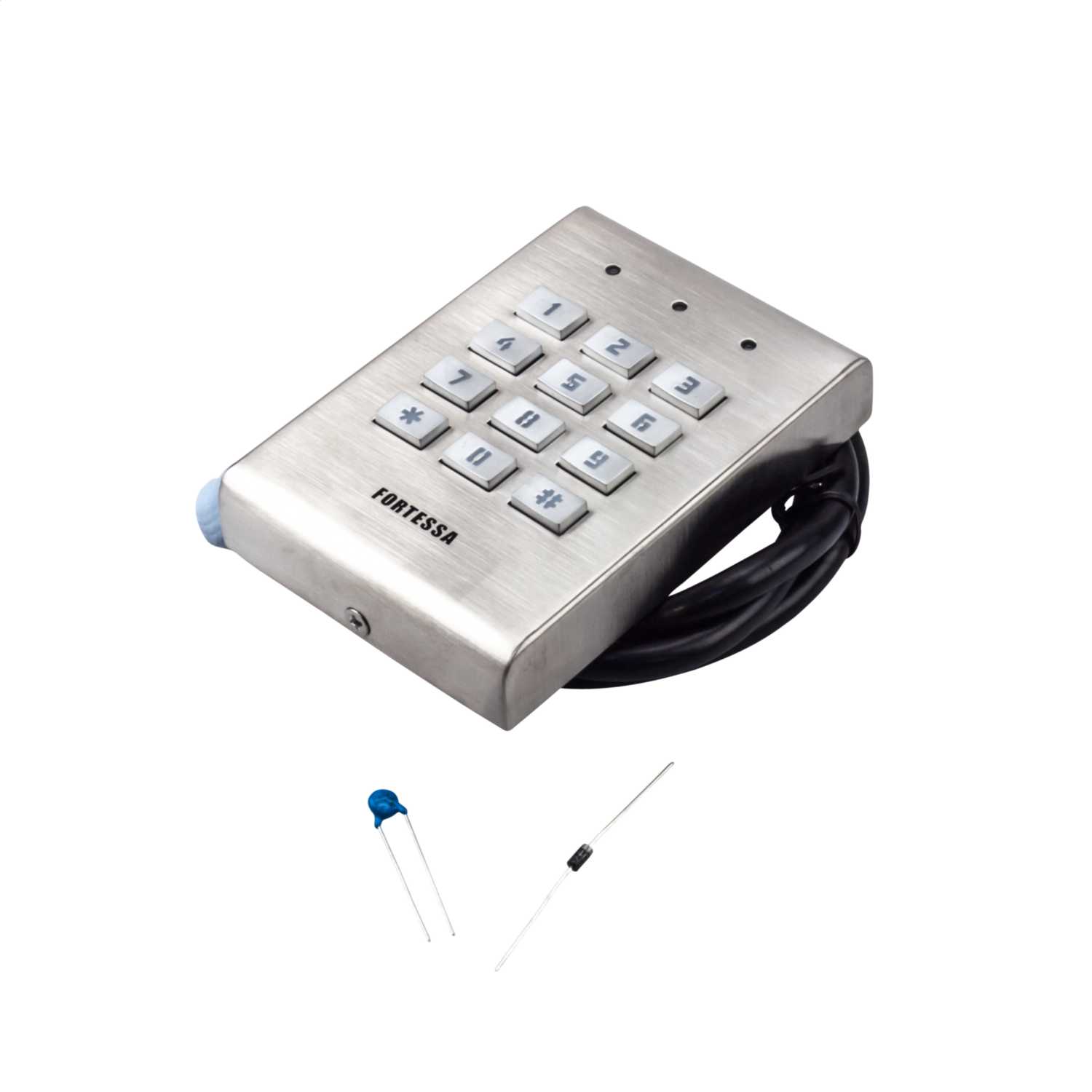 Fortessa Surface Mount Keypad Stainless Steel (FTK1) | CEF