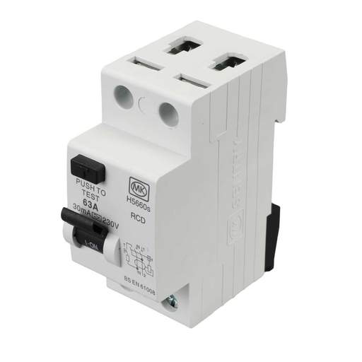 MK Sentry 63A 2 Pole 30mA Type A RCD (H5660S) | CEF