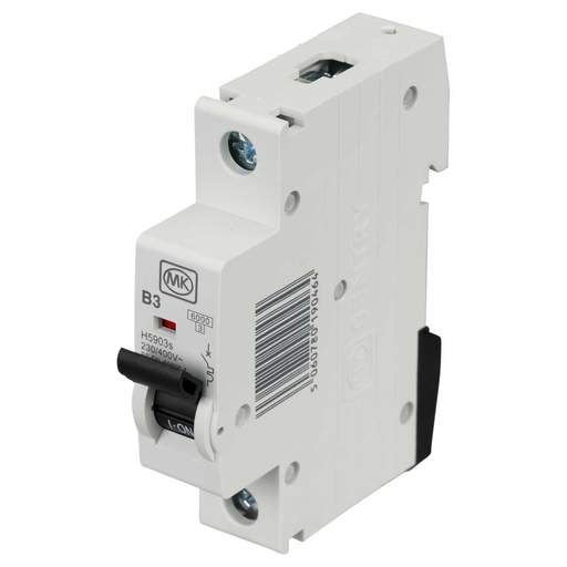 MK Sentry 3A Single Pole 6kA B Curve MCB (H5903S) | CEF