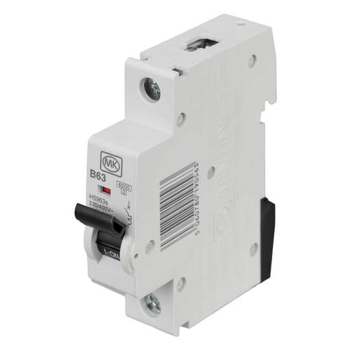 MK Sentry 63A Single Pole 6kA B Curve MCB (H5963S) | CEF