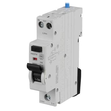 MK Sentry 40A Double Pole 1 Module Bidirectional C Curve 6kA 30mA Type ...