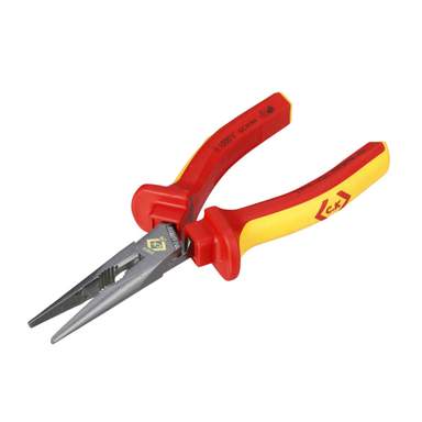 CK 175mm VDE Straight Snipe Nose Pliers (431013) | CEF