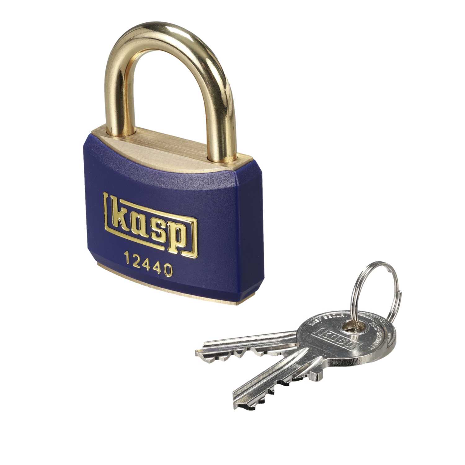 Kasp 40mm Padlock Blue Brass (K12440BLUD) | CEF