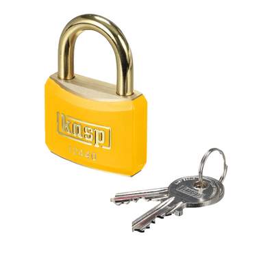 Kasp 40mm Padlock Yellow Brass (K12440YELD) | CEF