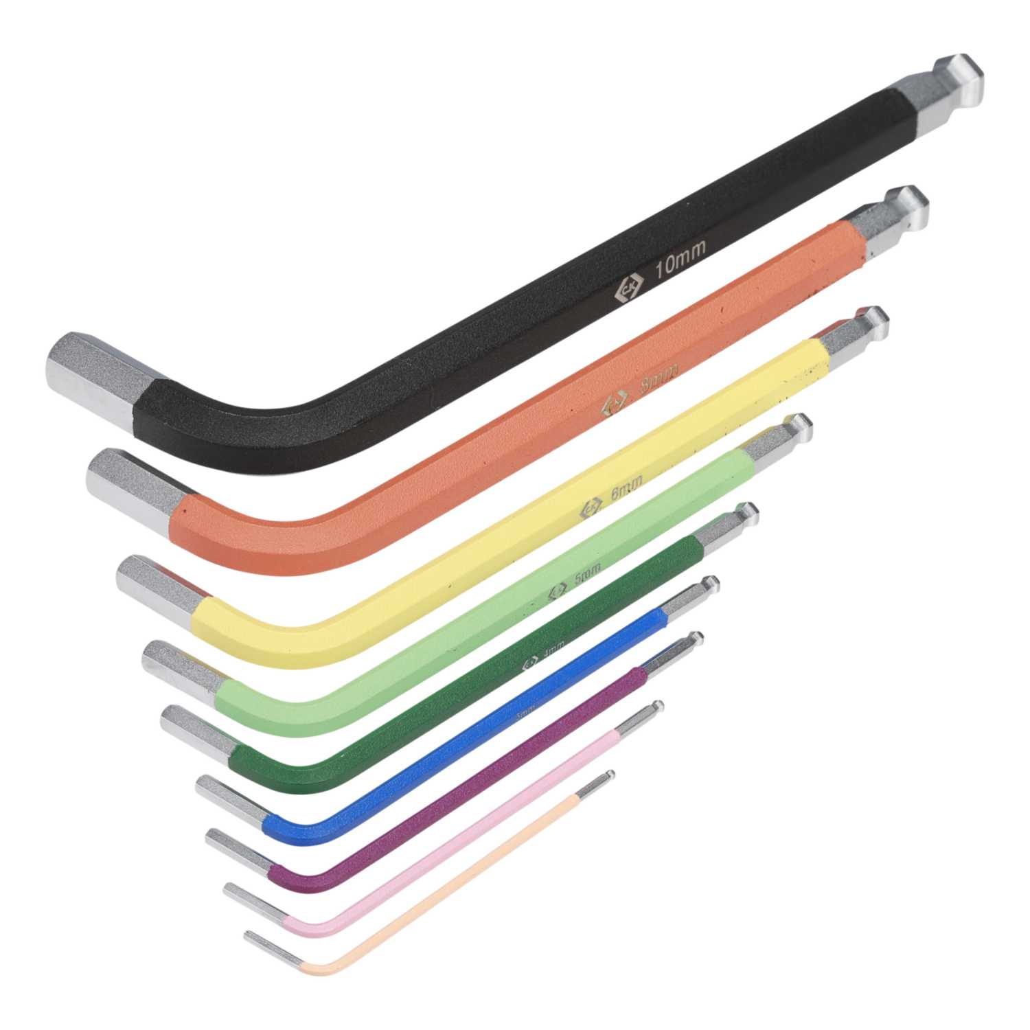 CK Hex Key Coloured Ball End Metric (Set of 9) (T4449) | CEF