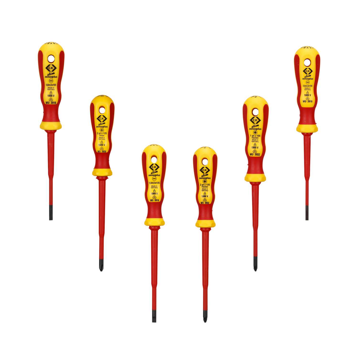 CK 6 Piece Slimfit VDE Screwdriver Set (T49066) | CEF