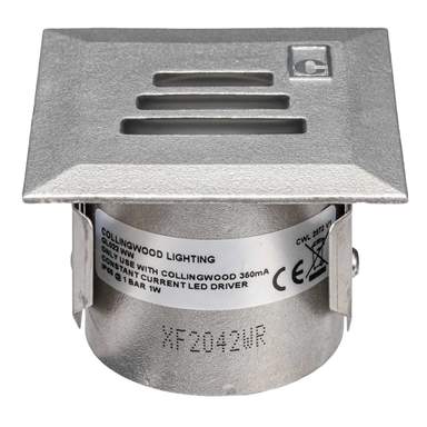 Collingwood 1W LED Square Slotted Ground Light 3000K (GL022 WW) | CEF