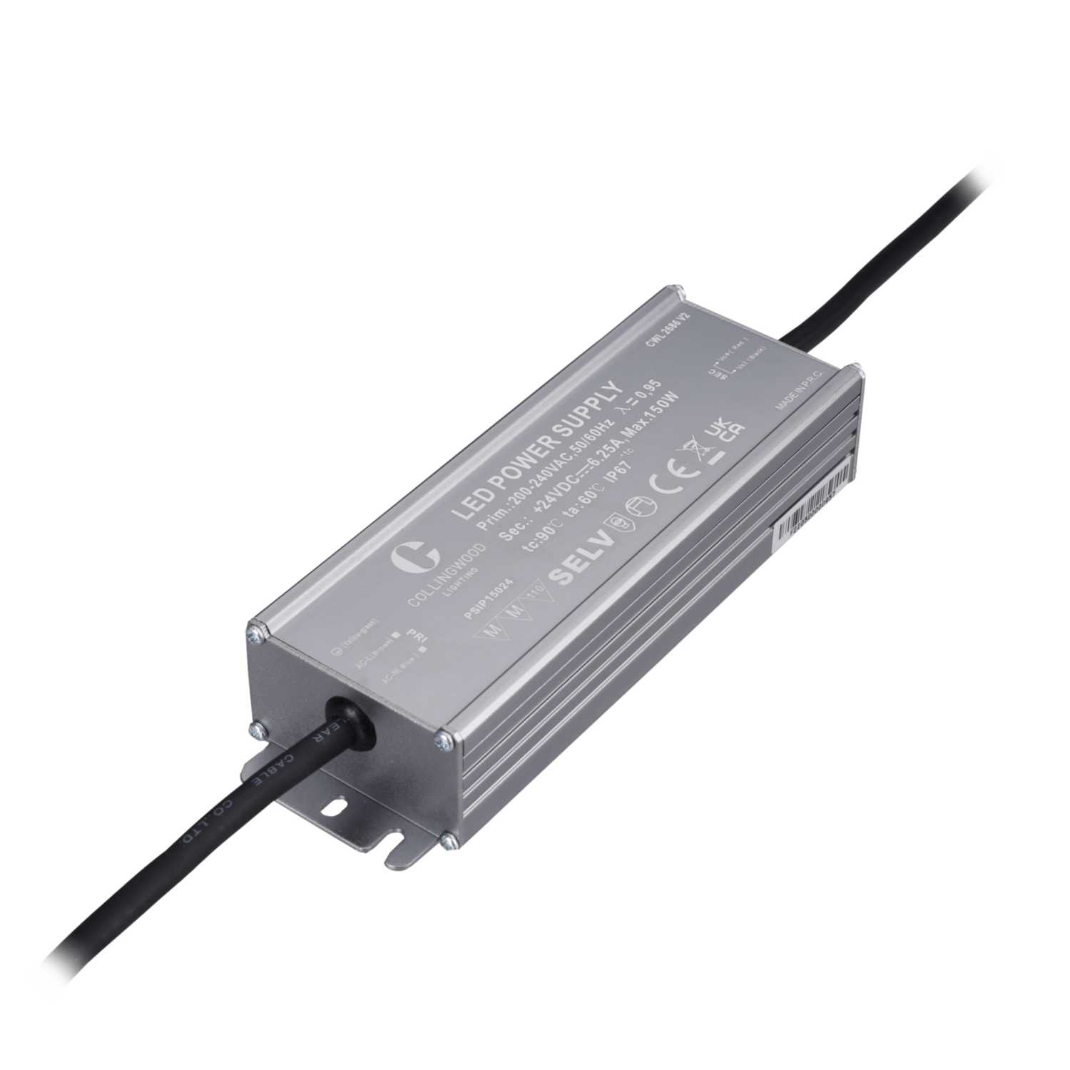 Collingwood 150W 24V LED Waterproof Power Supply (PSIP15024) | CEF