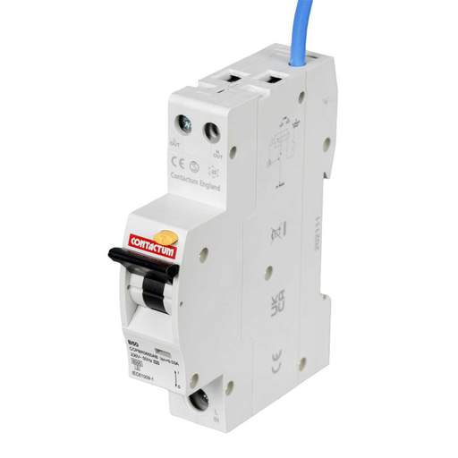 Contactum 50A Single Pole 1 Module B Curve 6kA 30mA Type A RCBO (CCPBR0650AB) | CEF