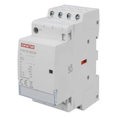 Contactum 25A 4 Pole 230V 2 Module 4 NC Contactor (COA25-40/230) | CEF